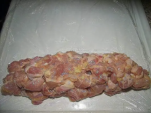 Linguiça instantânea de frango caseira