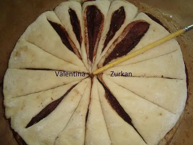 Dekoracija pite Valentine Turcan