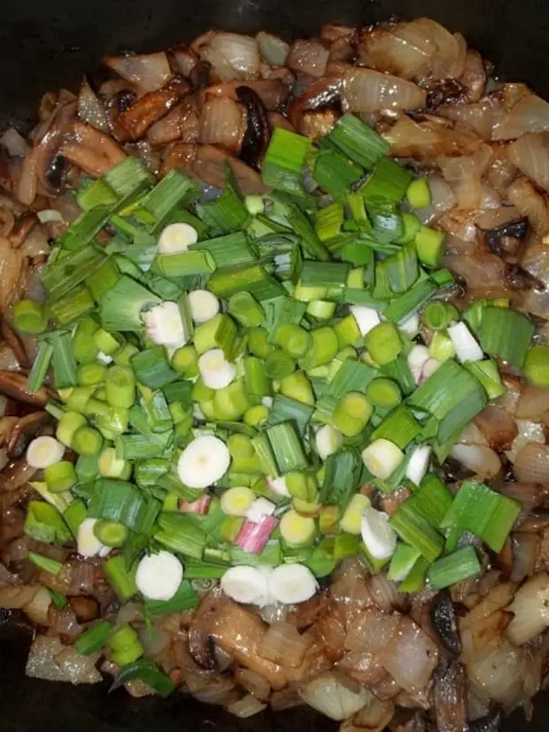 格魯吉亞風味蘑菇配青蒜 (2)