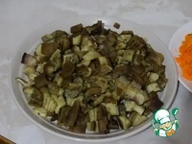 Comhábhair eggplant picilte 8 uair an chloig