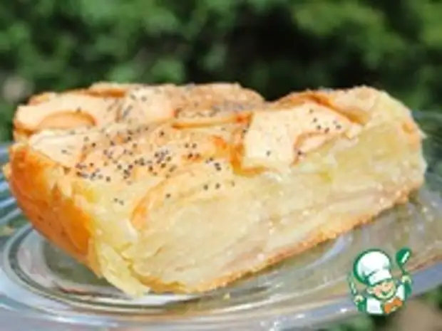 Apple curd pie