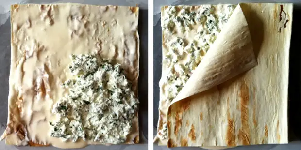 launin toka Mai sauri girke-girke: lavash rushes zuwa ceto.