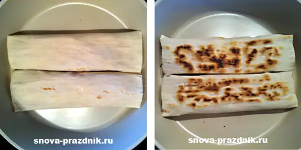 launin toka Mai sauri girke-girke: lavash rushes zuwa ceto.