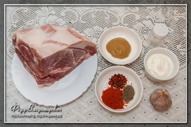 Hjemmelavet kogt svinekød