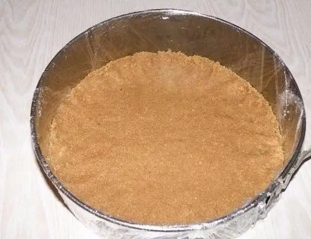 Kiwi lan kue sele krim sing ora nguntungke tanpa baking