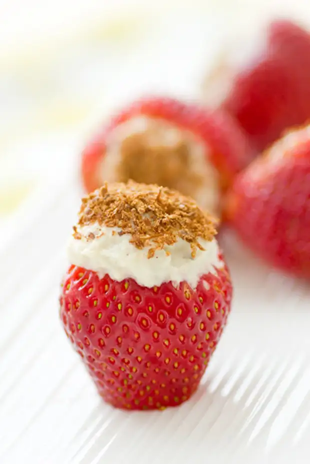 草莓为素食者甜点，食物，草莓，自己做