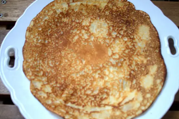 Mga pancake na may marshmallow at orange # pakainin ang mag-aaral: hakbang 4 ng larawan