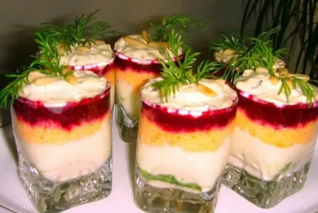 Expressz saláta pohárban - 24 példa a verrinára