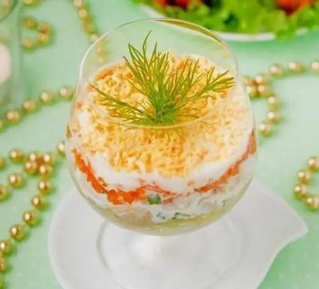 Salad ekspres dalam gelas - 24 contoh verrina