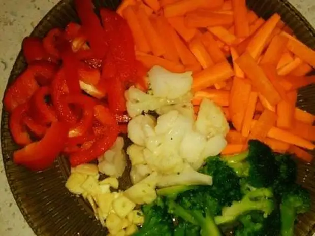Hati rebus dengan sayuran langkah resep 2 foto