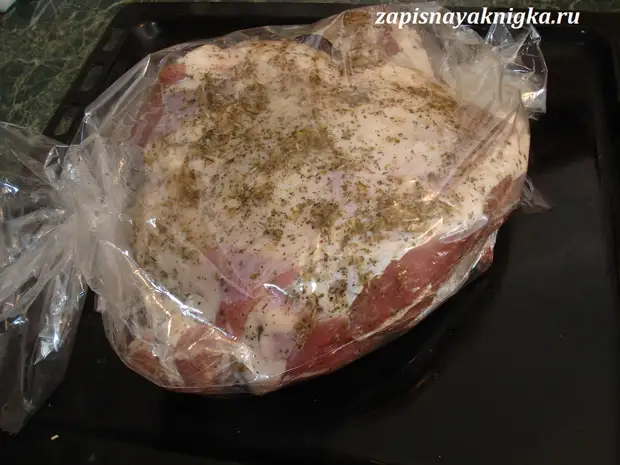Kött i ett paket