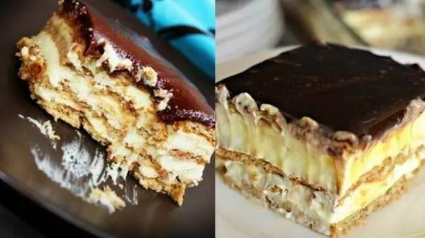 No bake cookie eclair cake