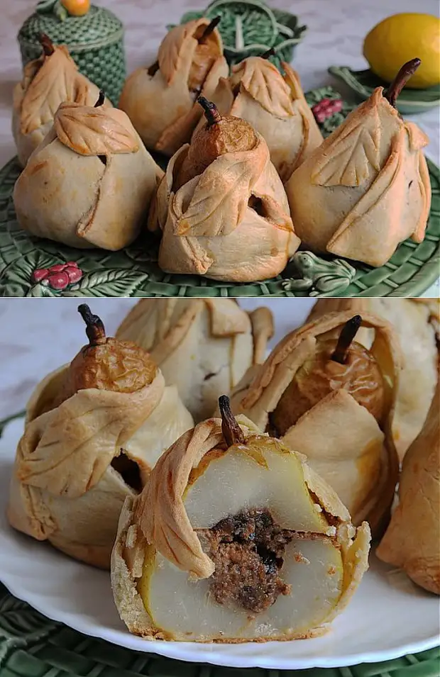 Awesome delicious! Bags of happiness! Pears in the dough! - Blog Three and Night