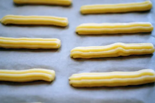 Churros, sobremesa de choux, receita paso a paso con fotos, blog culinario andychef.ru