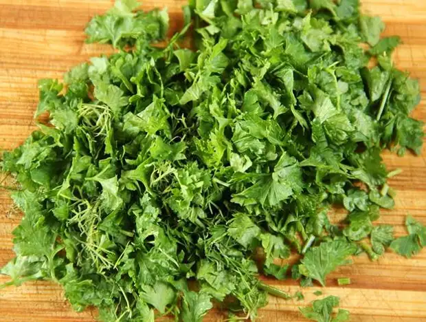 ඩිල් සහ parsley