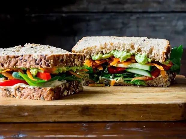 Sandwiches mit Gemüse
