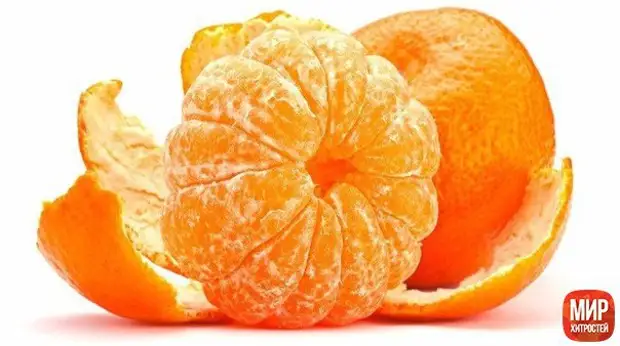 Il-qoxra tat-tangerine hija benefiċċju kbir!