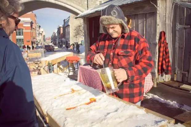 Dulces de nieve de Quebec