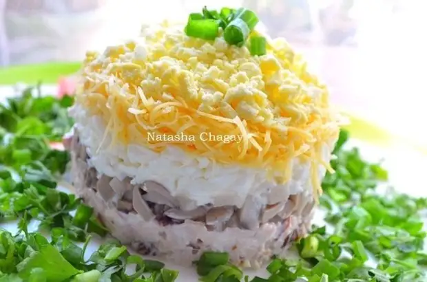 Recipe 9 ho an'ny salady matsiro indrindra avy amin'i Natalia Chagai