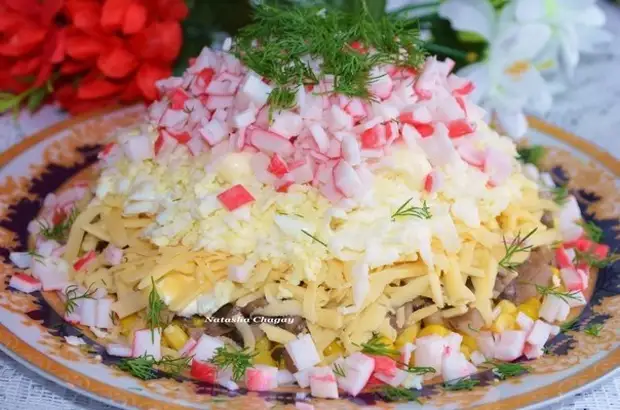 9 na mga recipe para sa pinakamasarap na salad mula kay Natalia Chagai