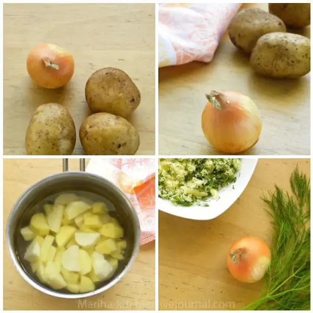 Patties mei ierappels, sipels en parmesan