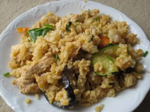 Stekt ris med ägg - thailändsk version