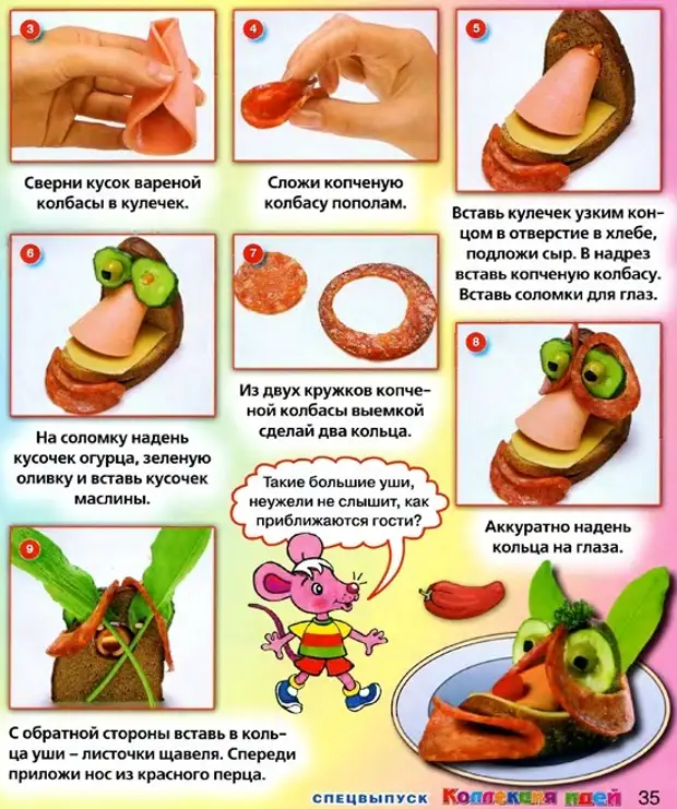 How to make funny sandwiches