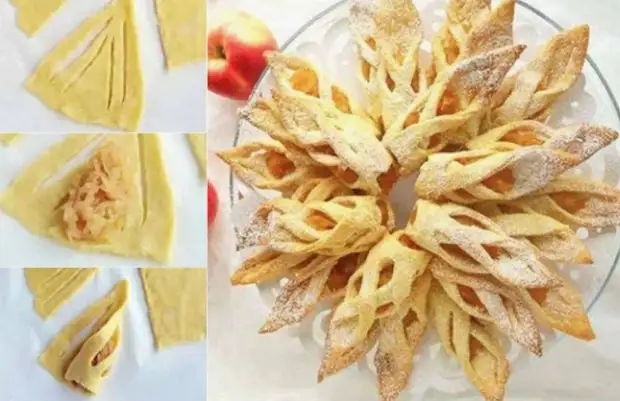 pâtisseries ajourées aux pommes