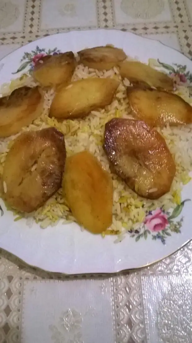 Pilaf with potatoes (palov potatoes) - uzbek cuisine