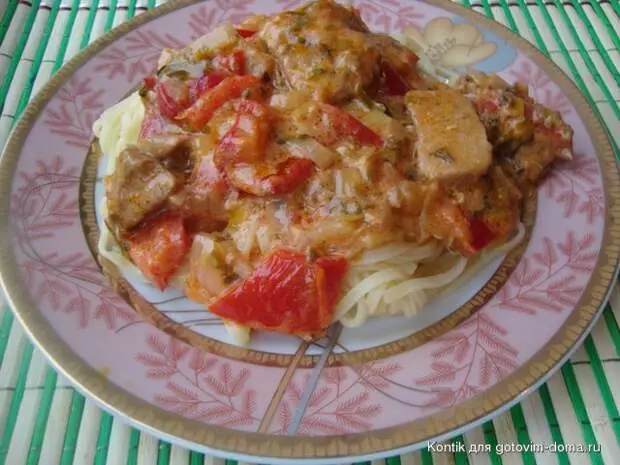 Pork paprikash + chicken paprikash from Lyubov