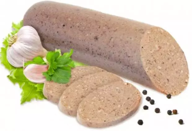 Öý görnüşindäki bagyr kolbasa