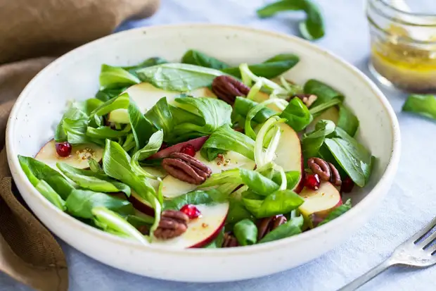 salade mei granaatappel oranje en hin