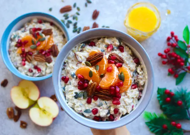 Image of the recipe Winter porridge with tangerines and apples