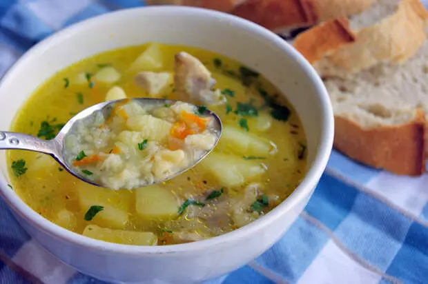 "Zatiukha" - soup from childhood
