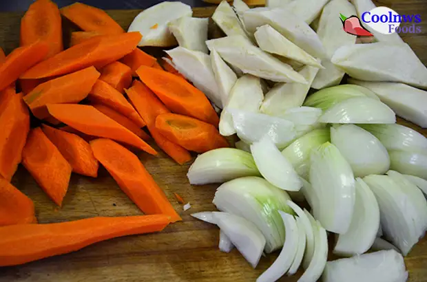 tagliare le verdure