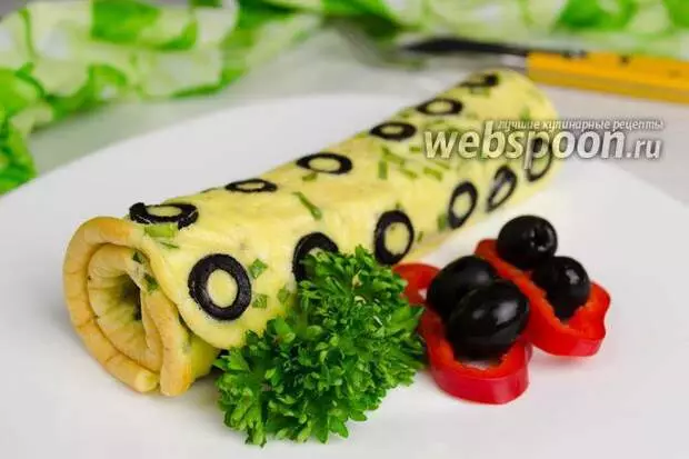 Omelette aux olives au four