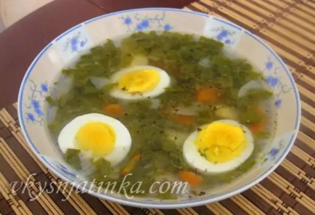 Winter green borsch