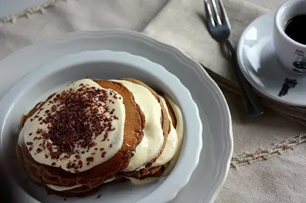 Tiramisu pancakes