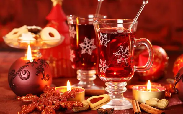 ક્રિસમસ માટે Mulled વાઇન