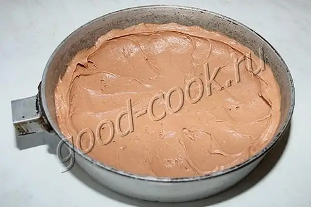 Ile kekere warankasi-lẹmọọn paii lori chocolate esufulawa