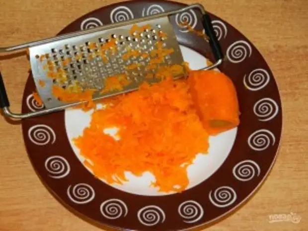 Kue curd wortel kanthi rasa oranye - foto langkah 1