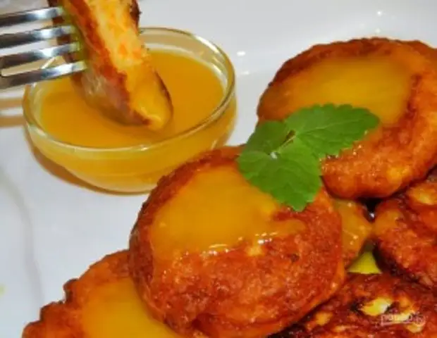 نارنجی ذائقہ کے ساتھ گاجر کے دہی کیک - فوٹو مرحلہ 5