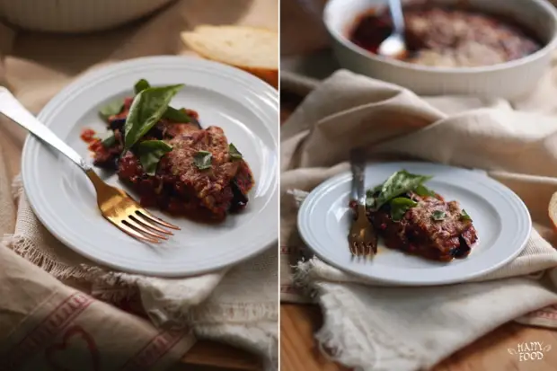 Eggplant gratin