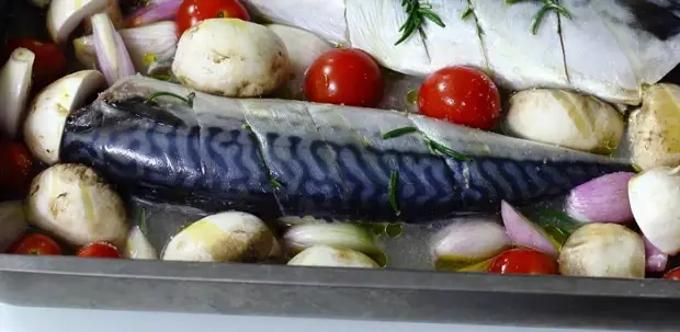 makreel met groenten