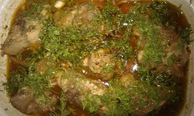 Chakhokhbili con noci