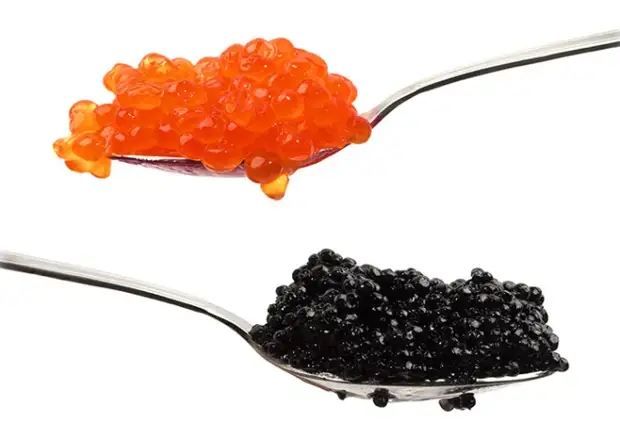 Caviar, meli ma isi oloa e 8 e masani ona fa'aseseina