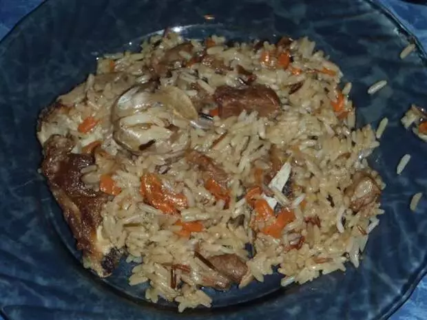 Rice porridge na nwa atụrụ ma ọ bụ ka m si esi pilaf