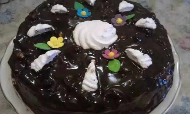 Torta "Čokoládová fantázia na jarnú tému"