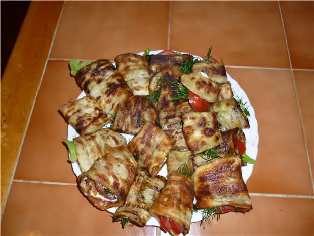 Eggplant abun ciye-ciye Rolls