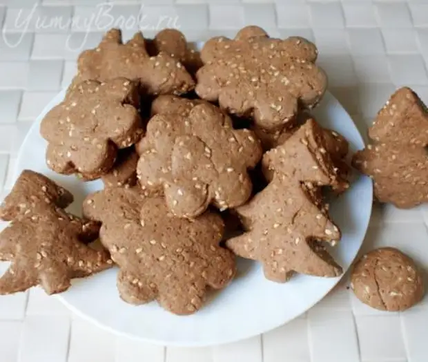 Biscotti al cioccolato e sesamo